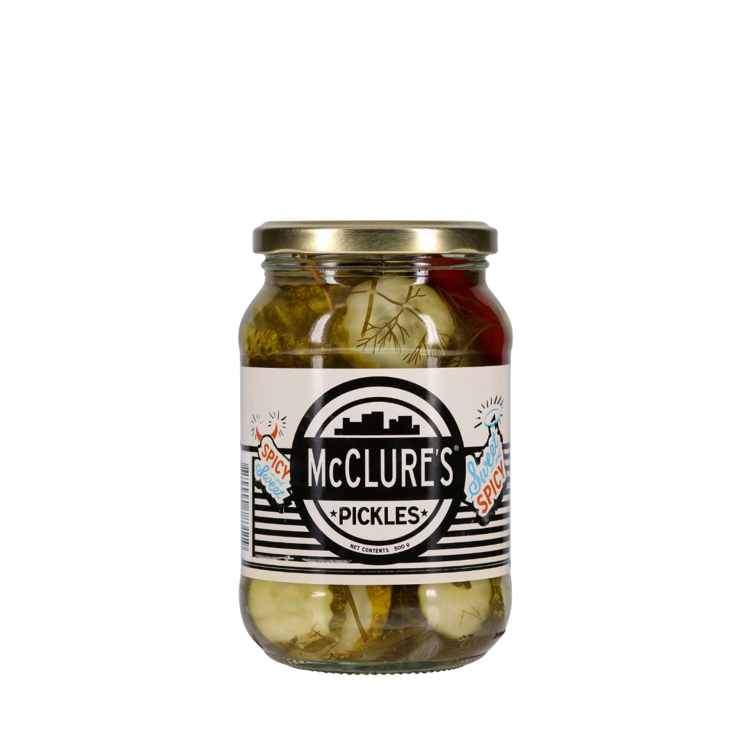 McClure's Pickles | Sweet & Spicy Crinkle Cut Pickles 500g – Product ...